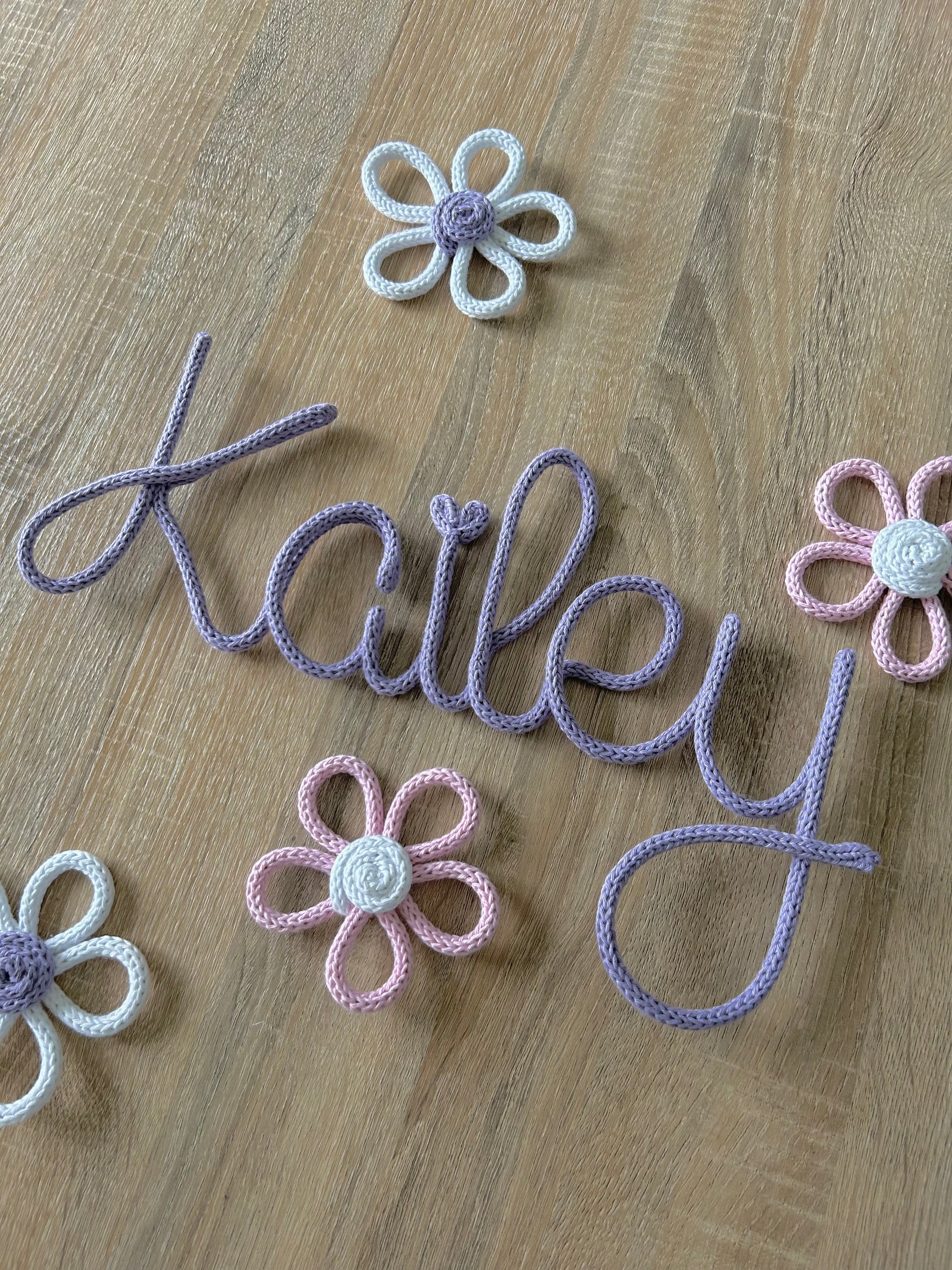 Loops & Lace - Enchanting Knitted Names & Nursery Decor – Loops and Lace