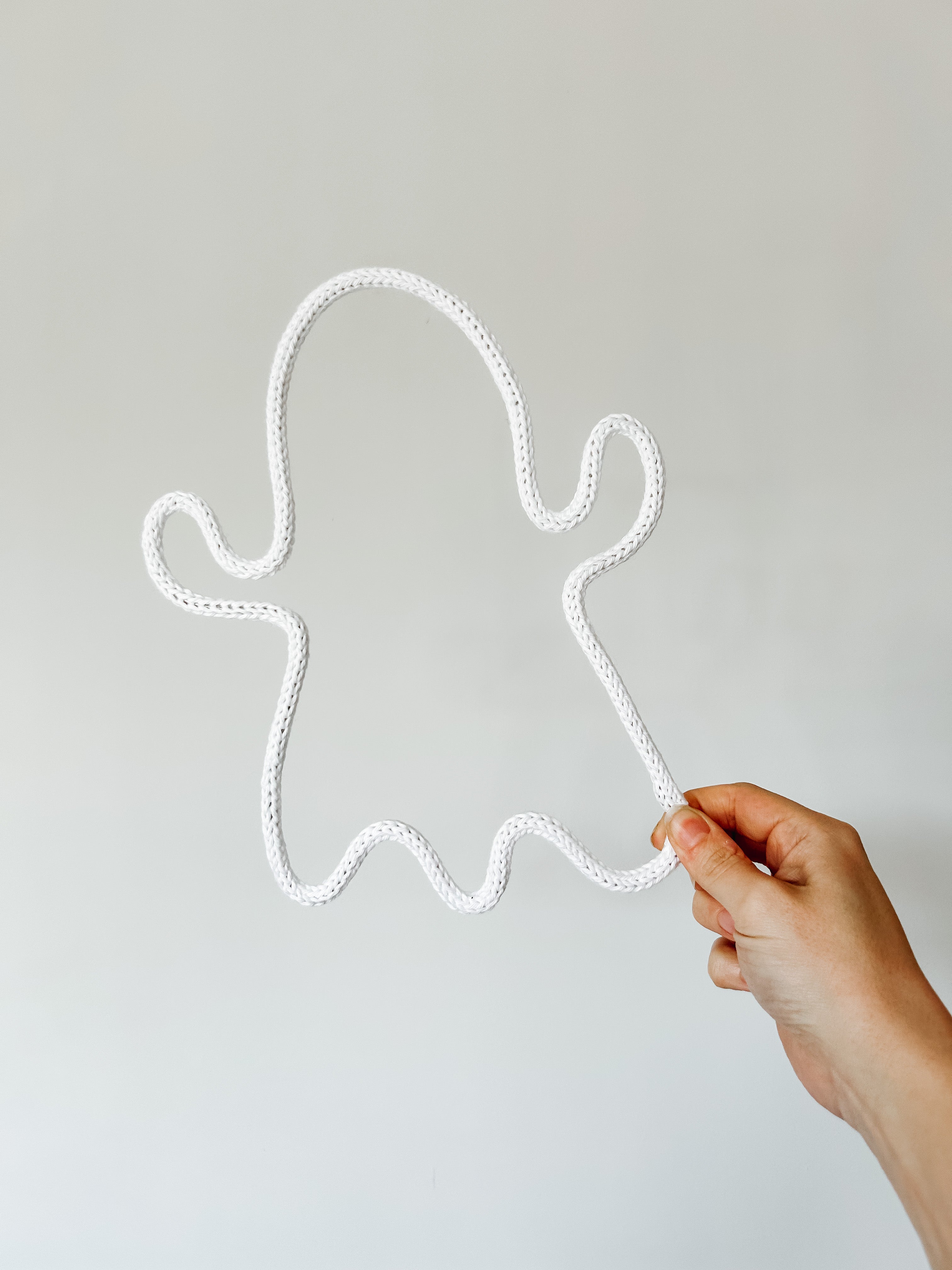 Personalised Knitted Ghost – Loops and Lace