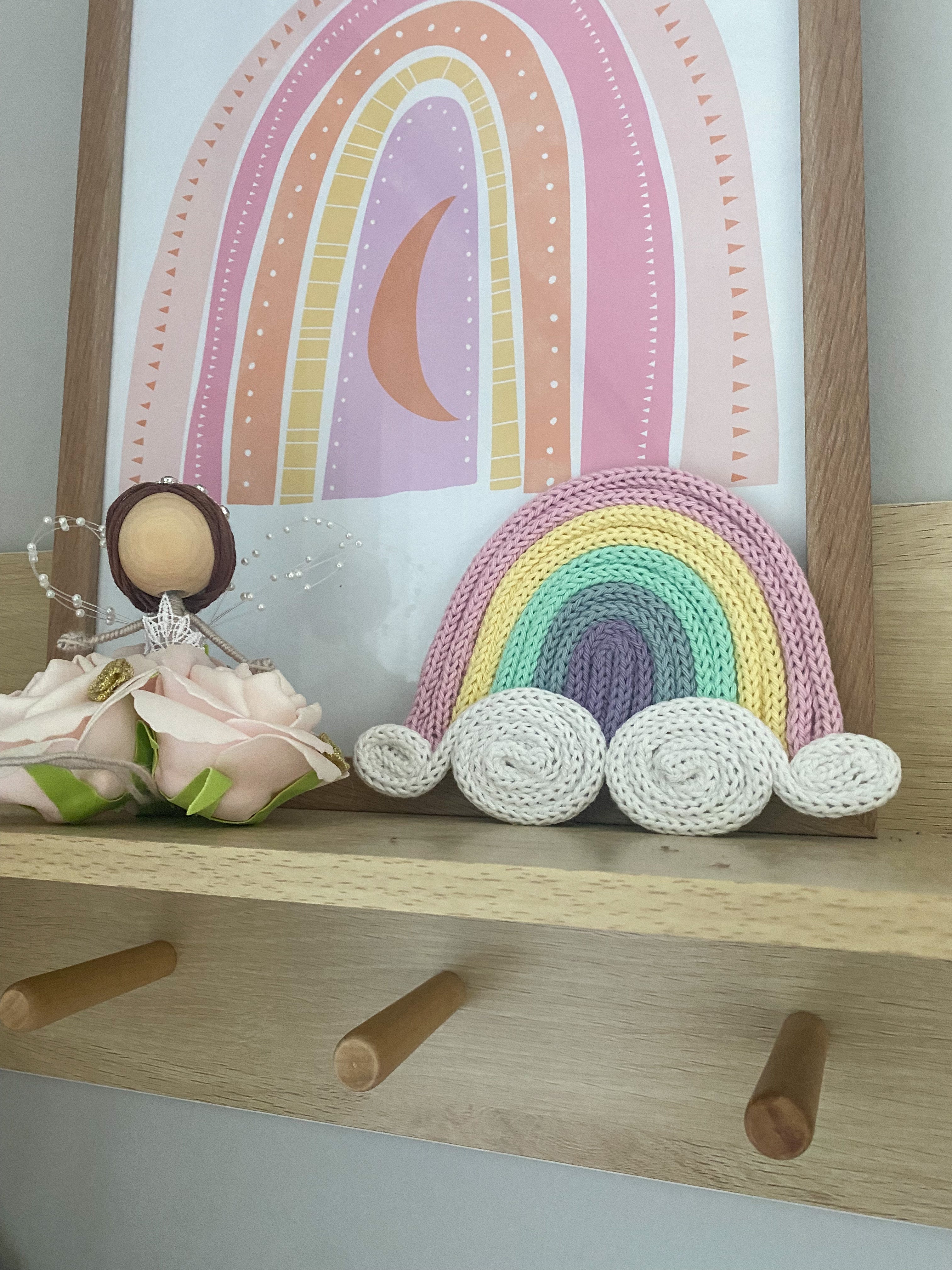 Knitted Pastel Rainbow – Loops and Lace