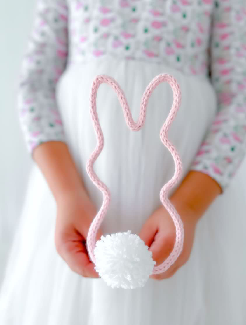Standup Knitted Bunny – Loops and Lace